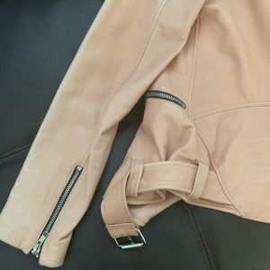 A.L.C. | Jackets & Coats | Alc Duvall Moto Jacket Blush Pink Leather ...